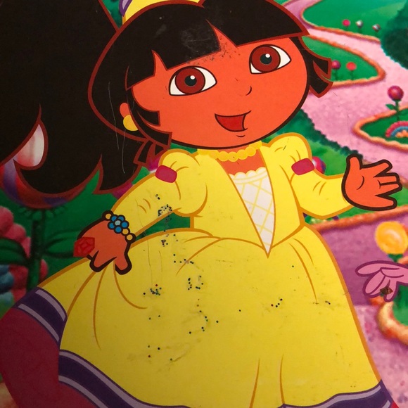 Other | Vintage Dora The Explorer Metal Tv Tray Food Tray | Poshmark